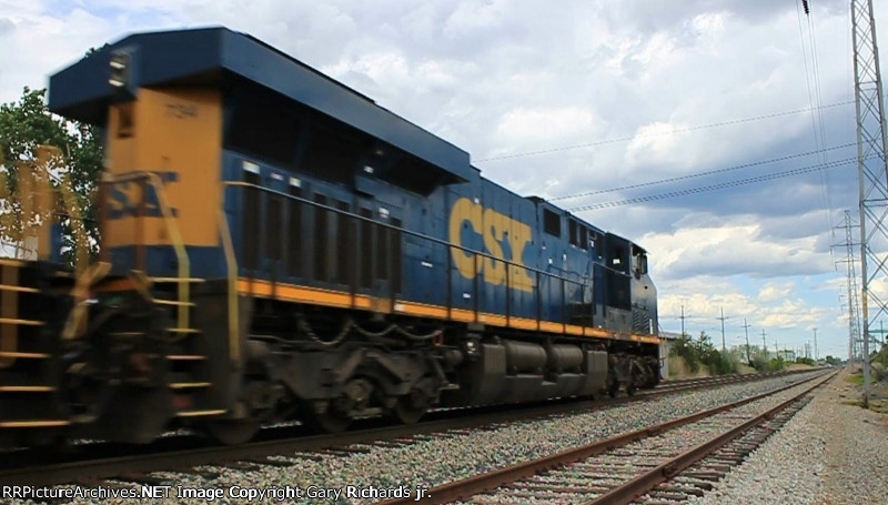 CSX 734, 829, 7771, & 5257
